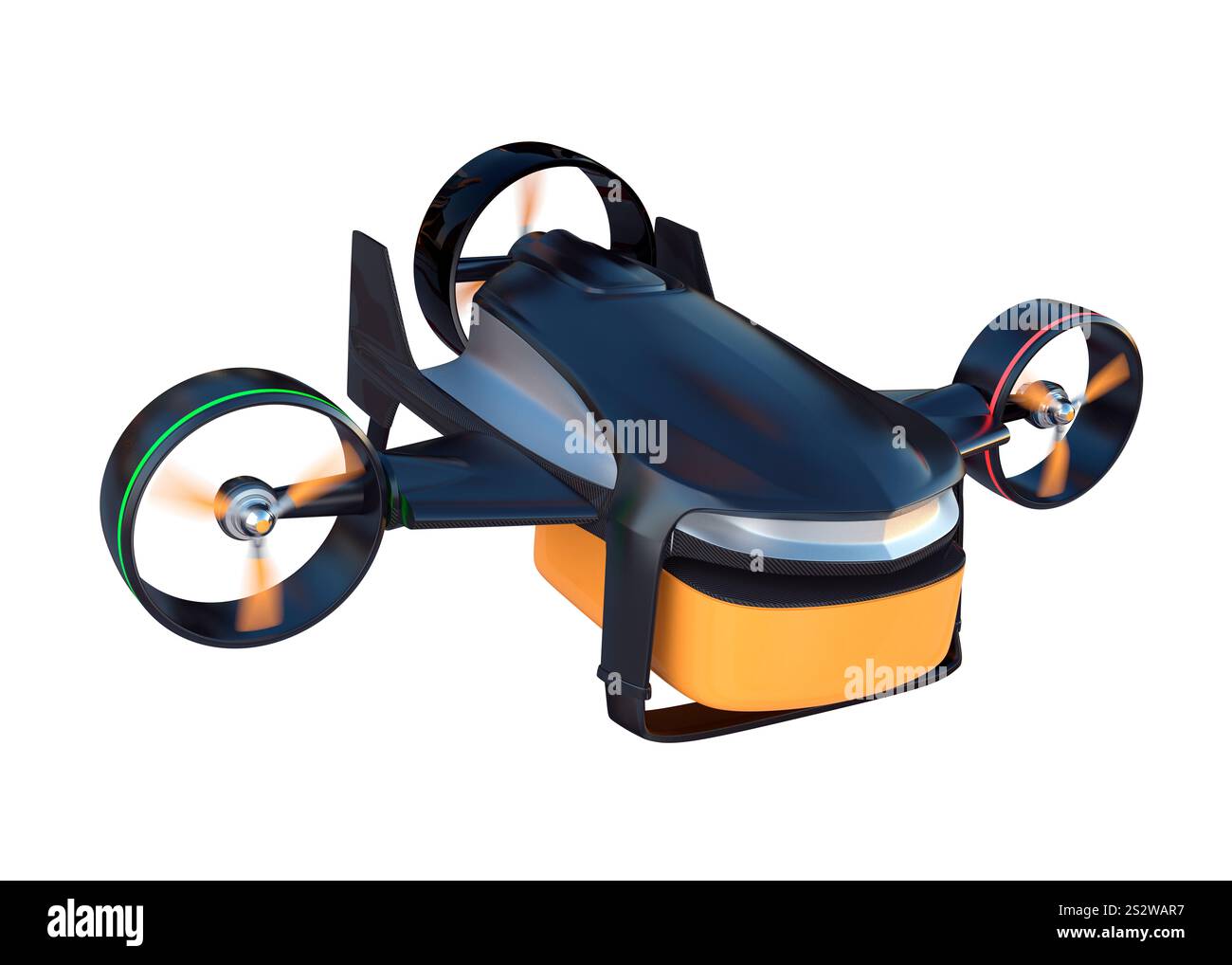 Delivery drone with two modes of vertical ascent and descent and ...