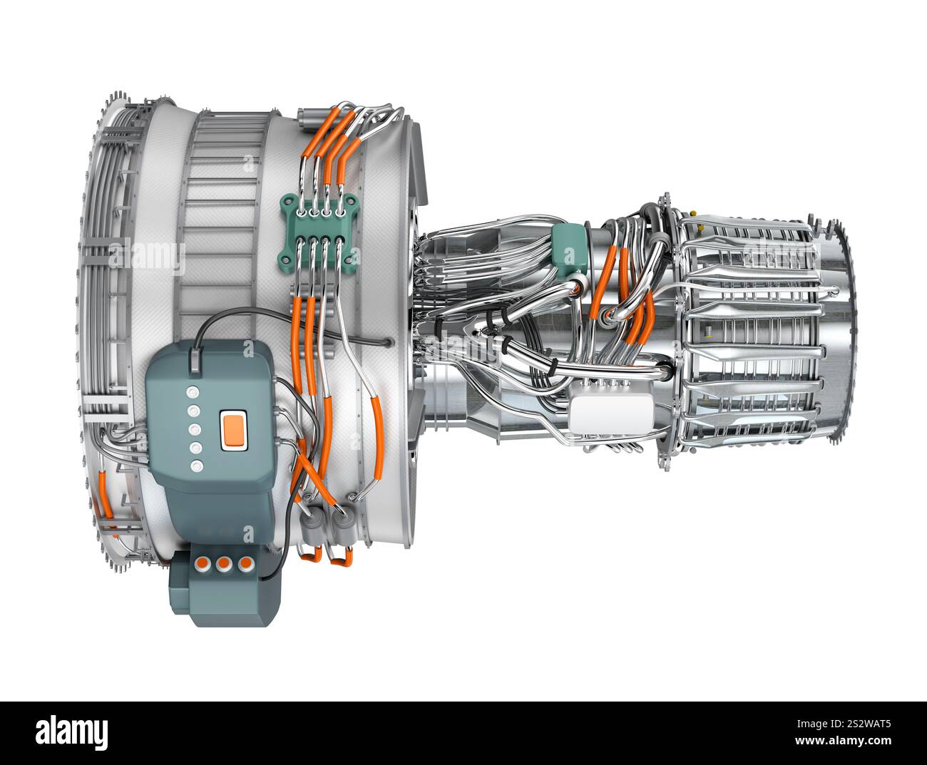 Side view of a jet fan engine Stock Photo - Alamy