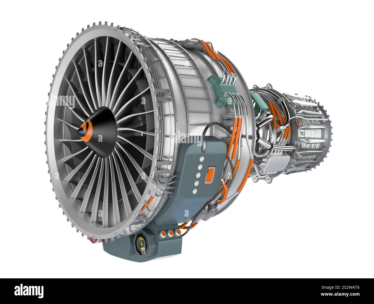 Side view of a jet fan engine Stock Photo - Alamy