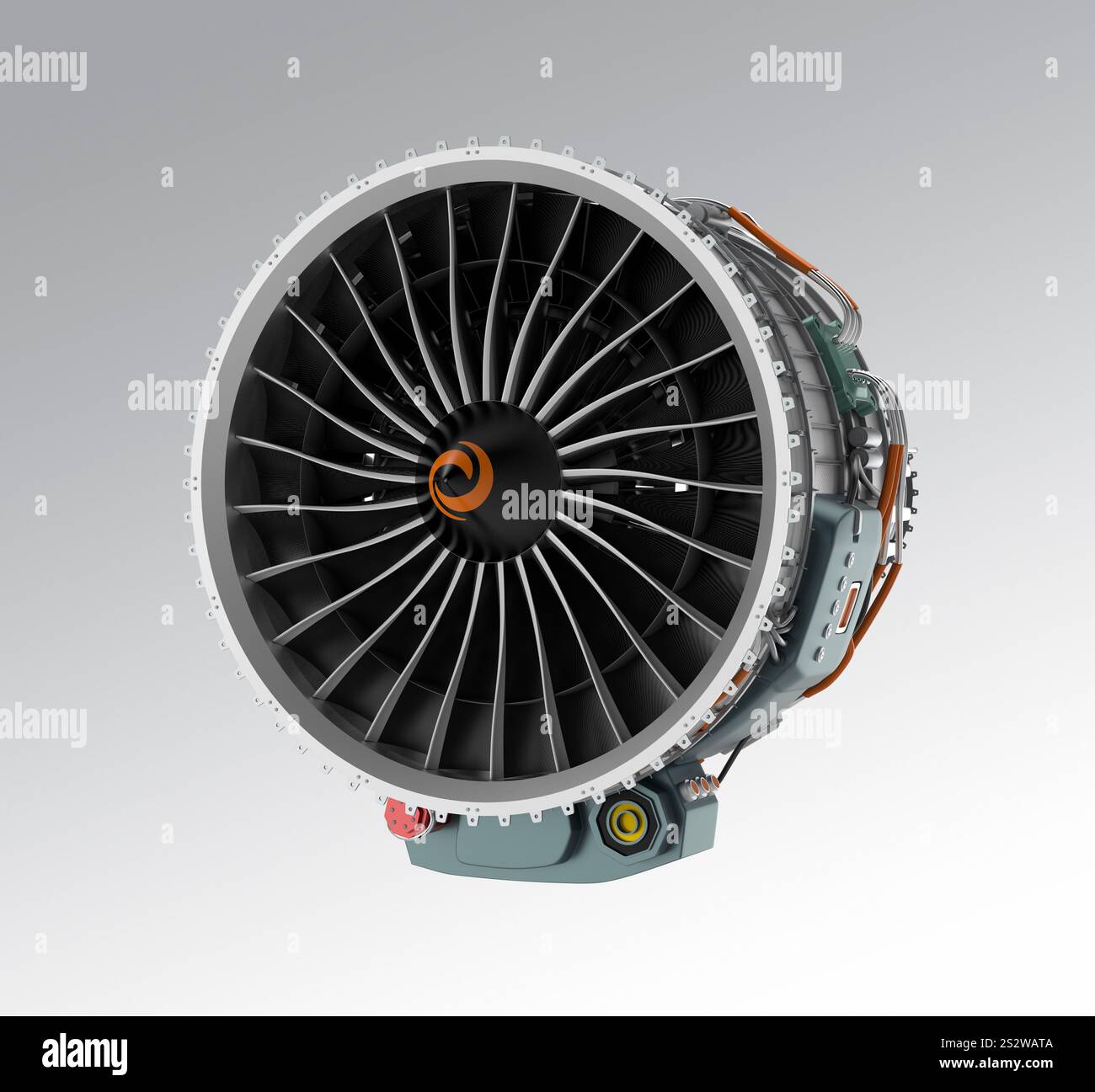 Front view of a jet fan engine Stock Photo - Alamy