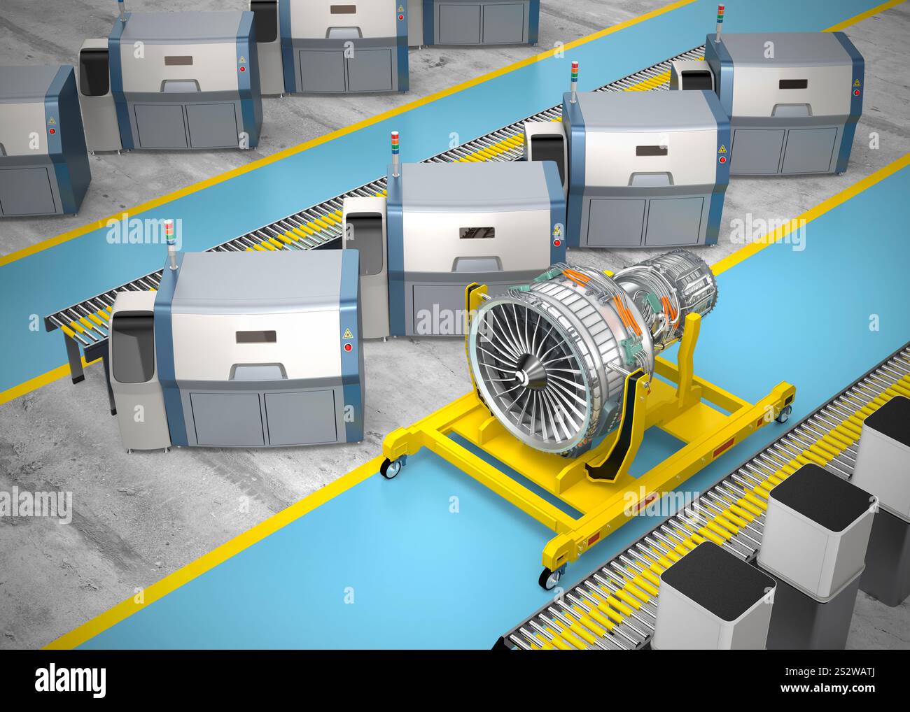 Smart factory concept for 3D printed production Stock Photo - Alamy