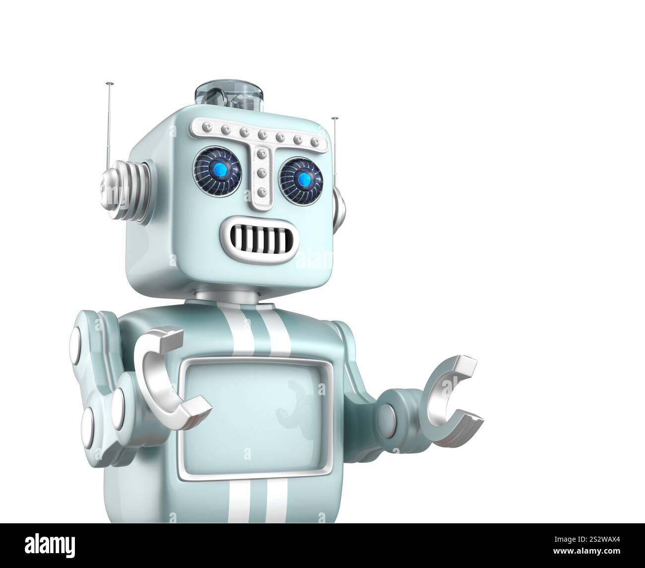 Robot giving a presentation Stock Photo - Alamy