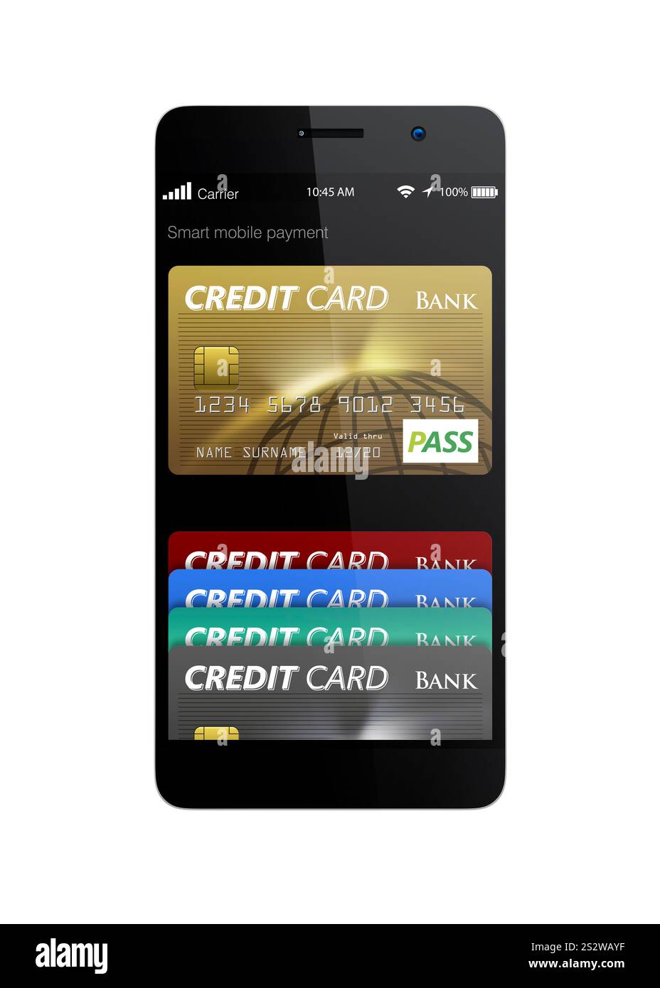 Mobile credit card icon Cut Out Stock Images & Pictures - Alamy