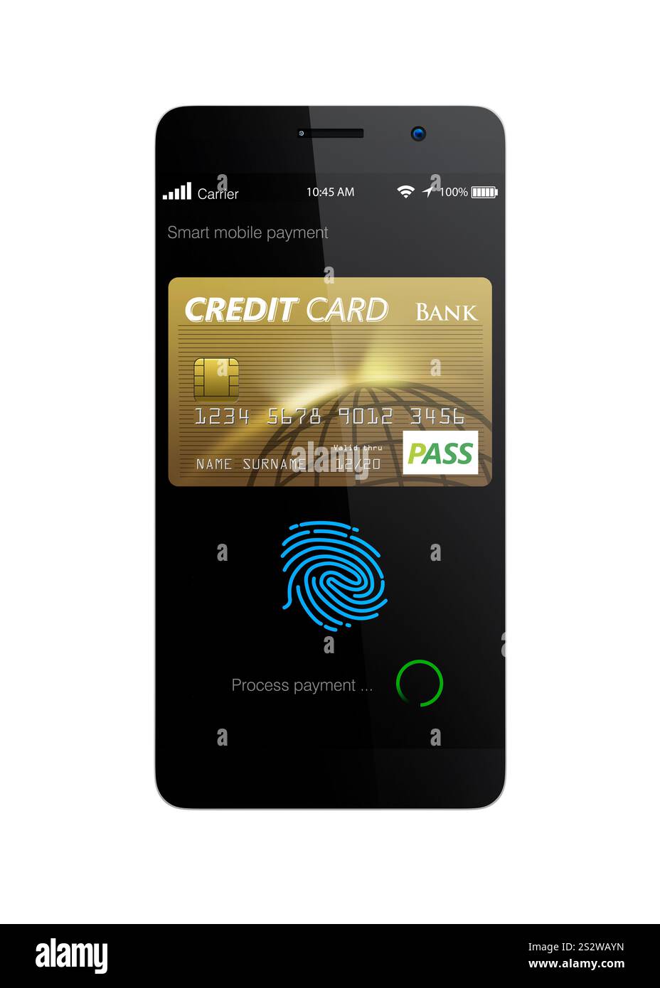 Mobile credit card icon Cut Out Stock Images & Pictures - Alamy