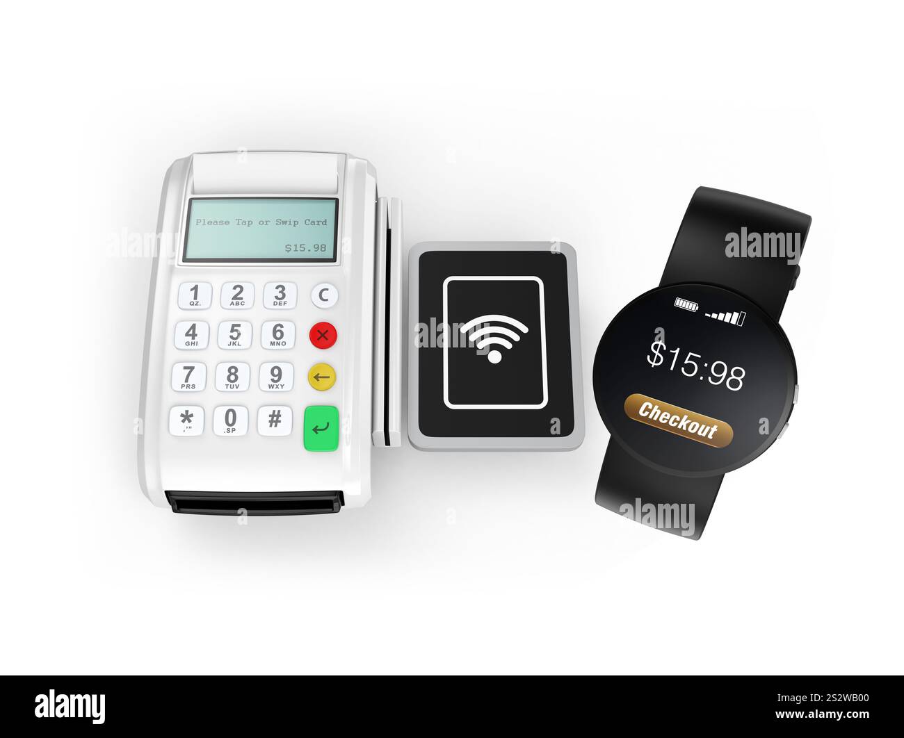 Mobile cashless payment concept with smartwatch Stock Photo - Alamy