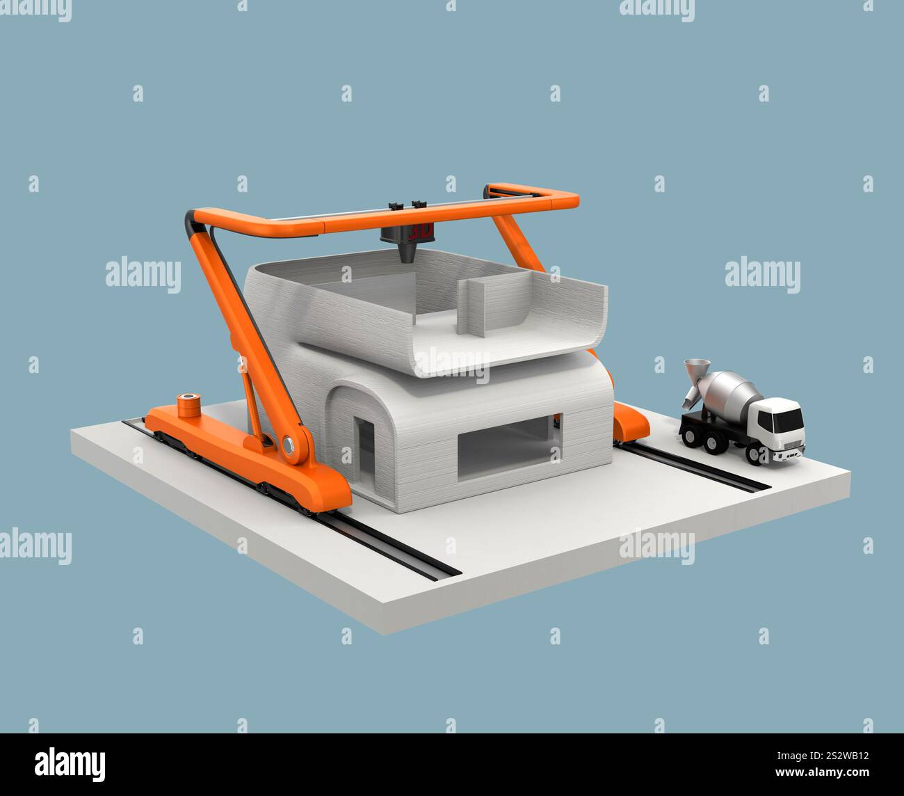 Concept of an architectural 2D printer Stock Photo - Alamy