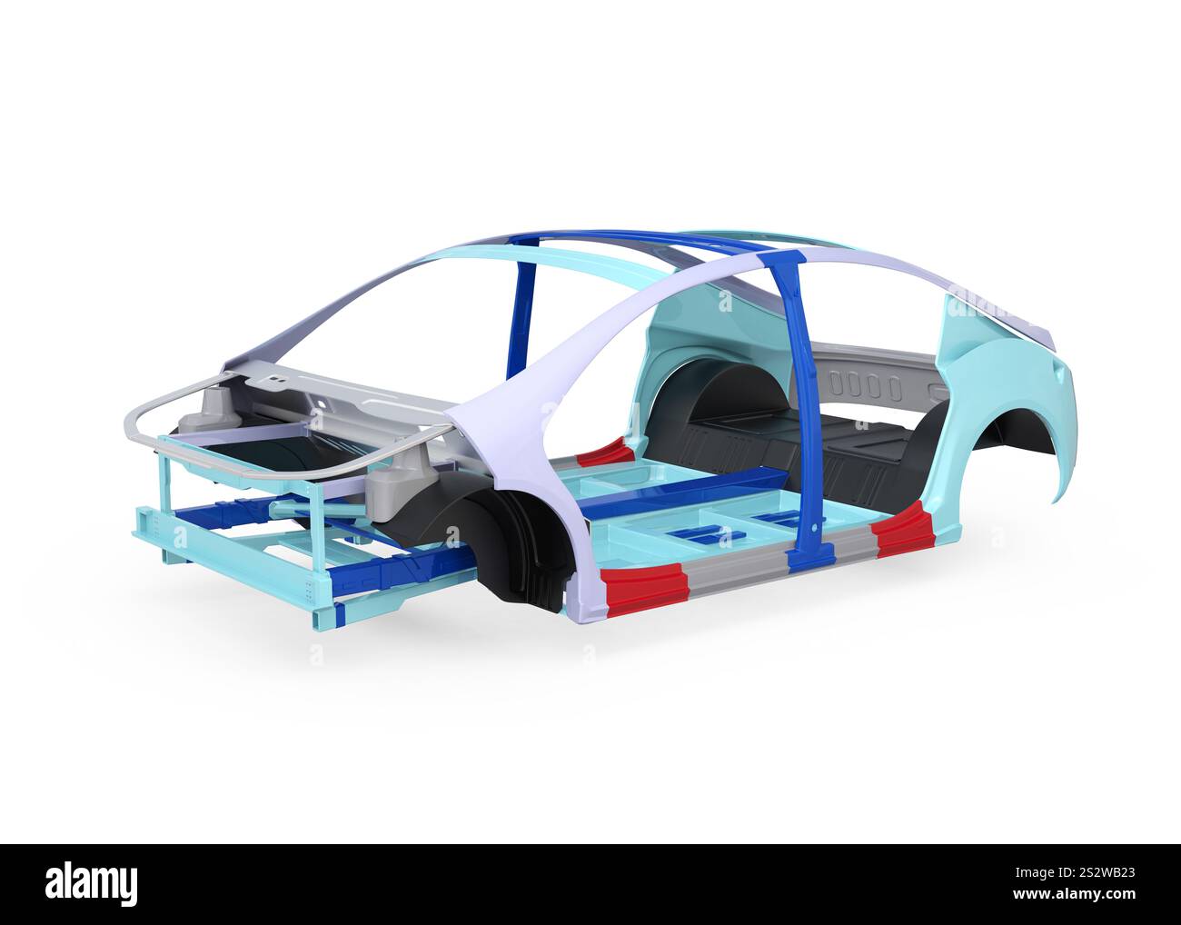 Structural image of an electric vehicle frame. Original construction ...