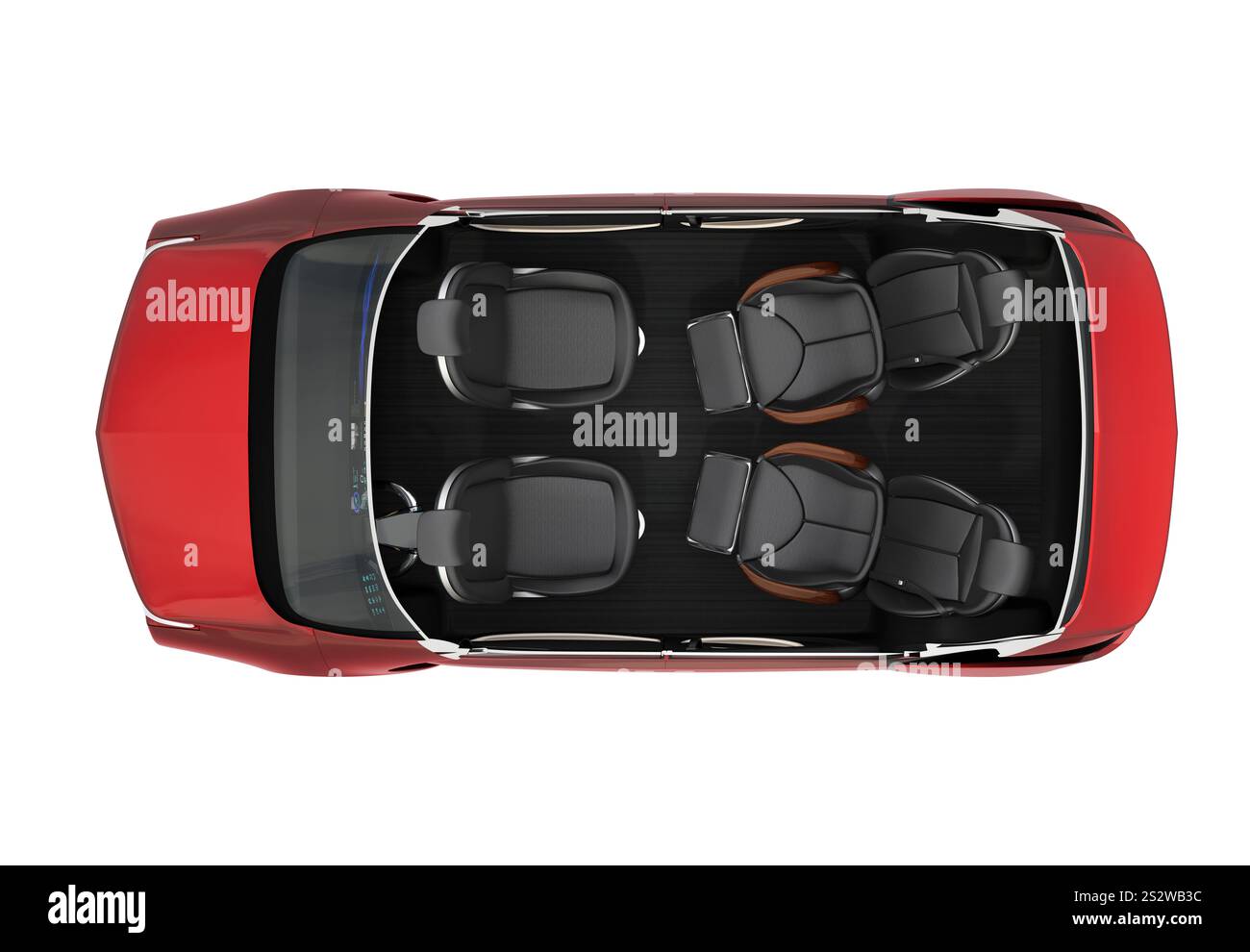 Image of the seat layout of an automated vehicle viewed from a flat ...
