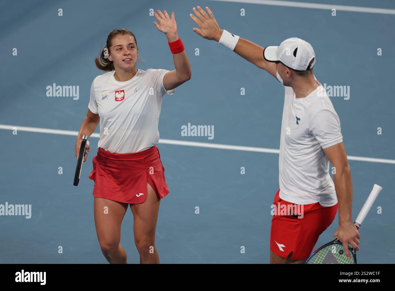 Maja Chwalinska of Team Poland and Jan Zielinski of Team Poland ...