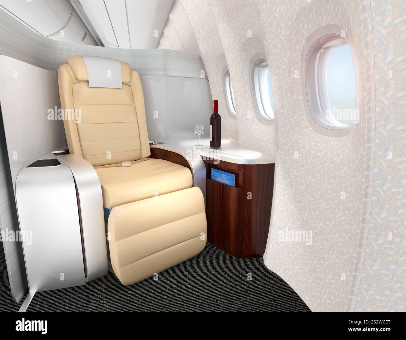 First class interior, original design Stock Photo - Alamy