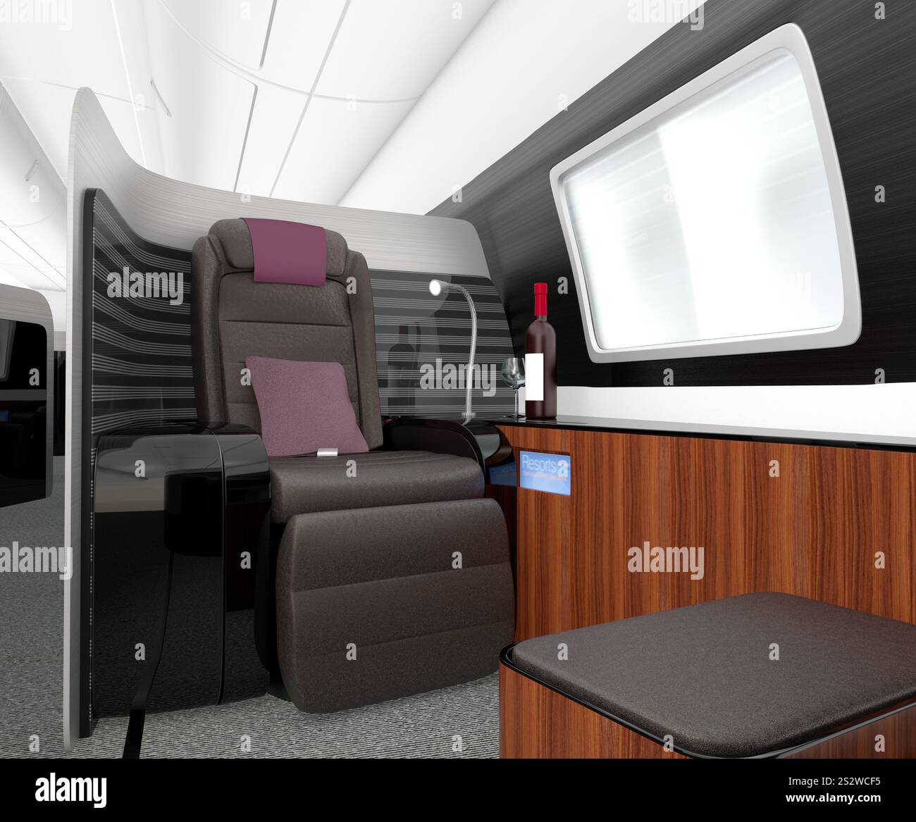 First class interior. Original design Stock Photo - Alamy