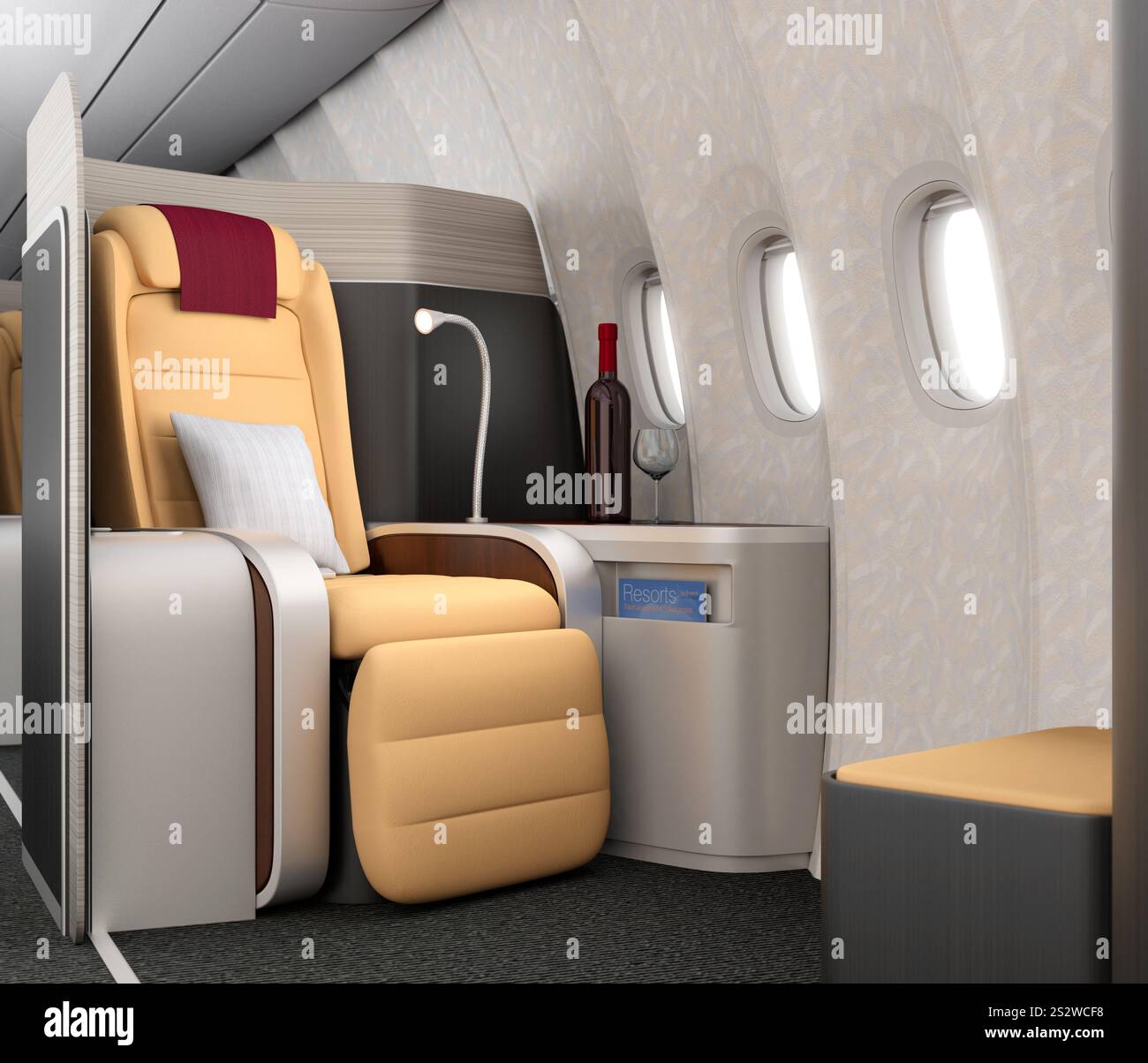 First class interior, original design Stock Photo - Alamy