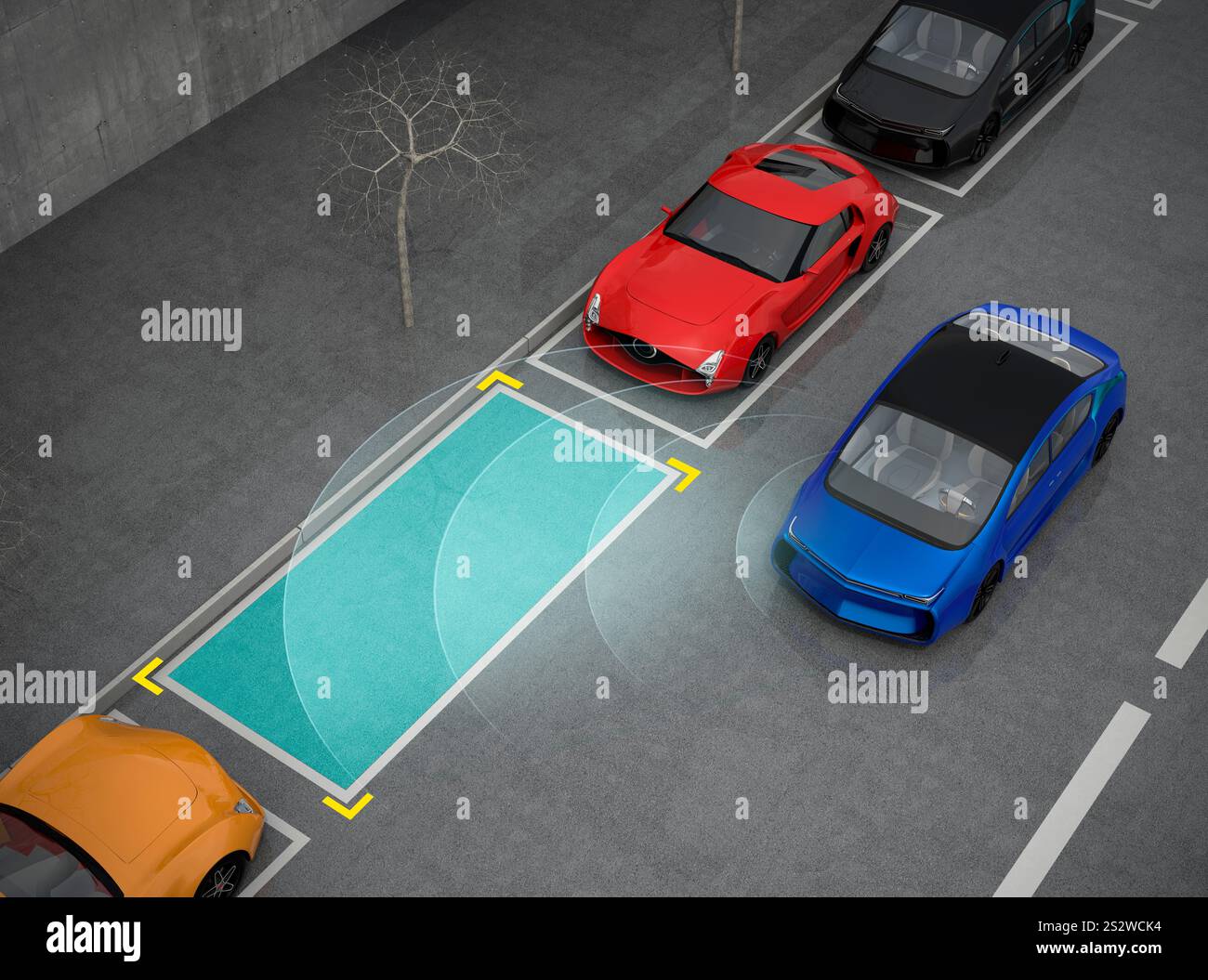 Car with radar system hi-res stock photography and images - Alamy