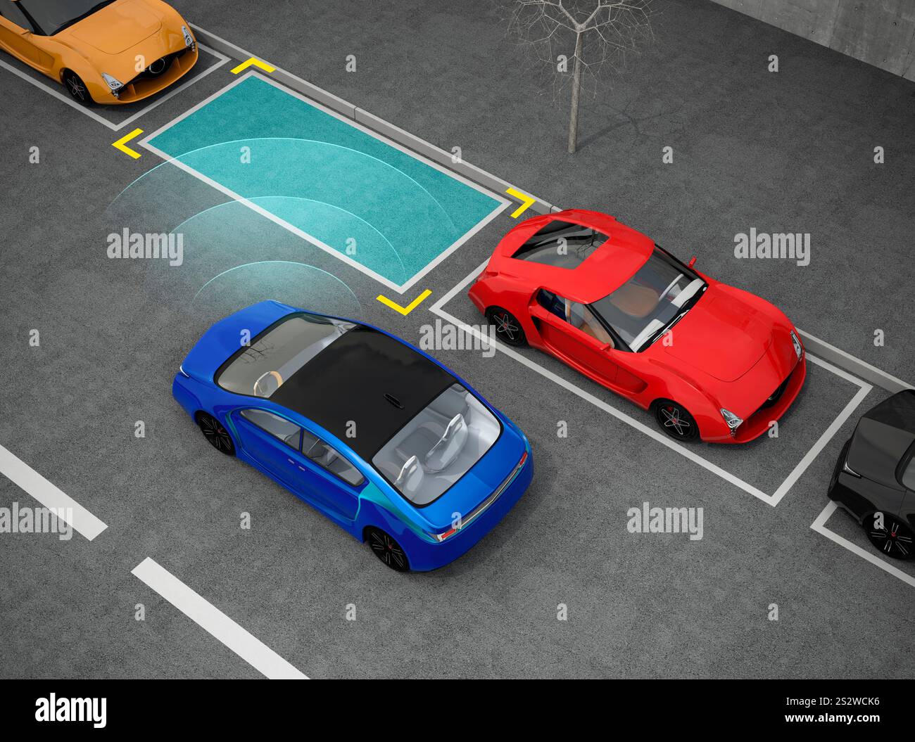 Car with radar system hi-res stock photography and images - Alamy