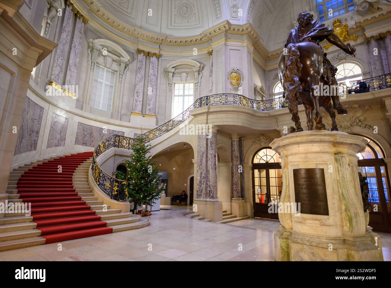 Interior of Bode Museum, mixed art collection of sculptures, paintings ...
