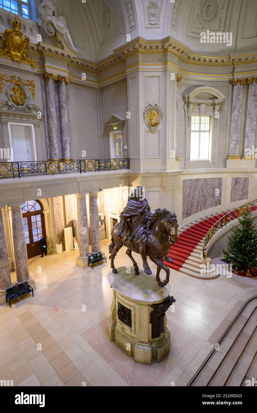 Interior of Bode Museum, mixed art collection of sculptures, paintings ...