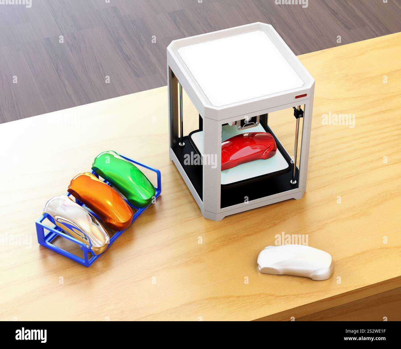 Printer silver metallic chrome hi-res stock photography and images - Alamy