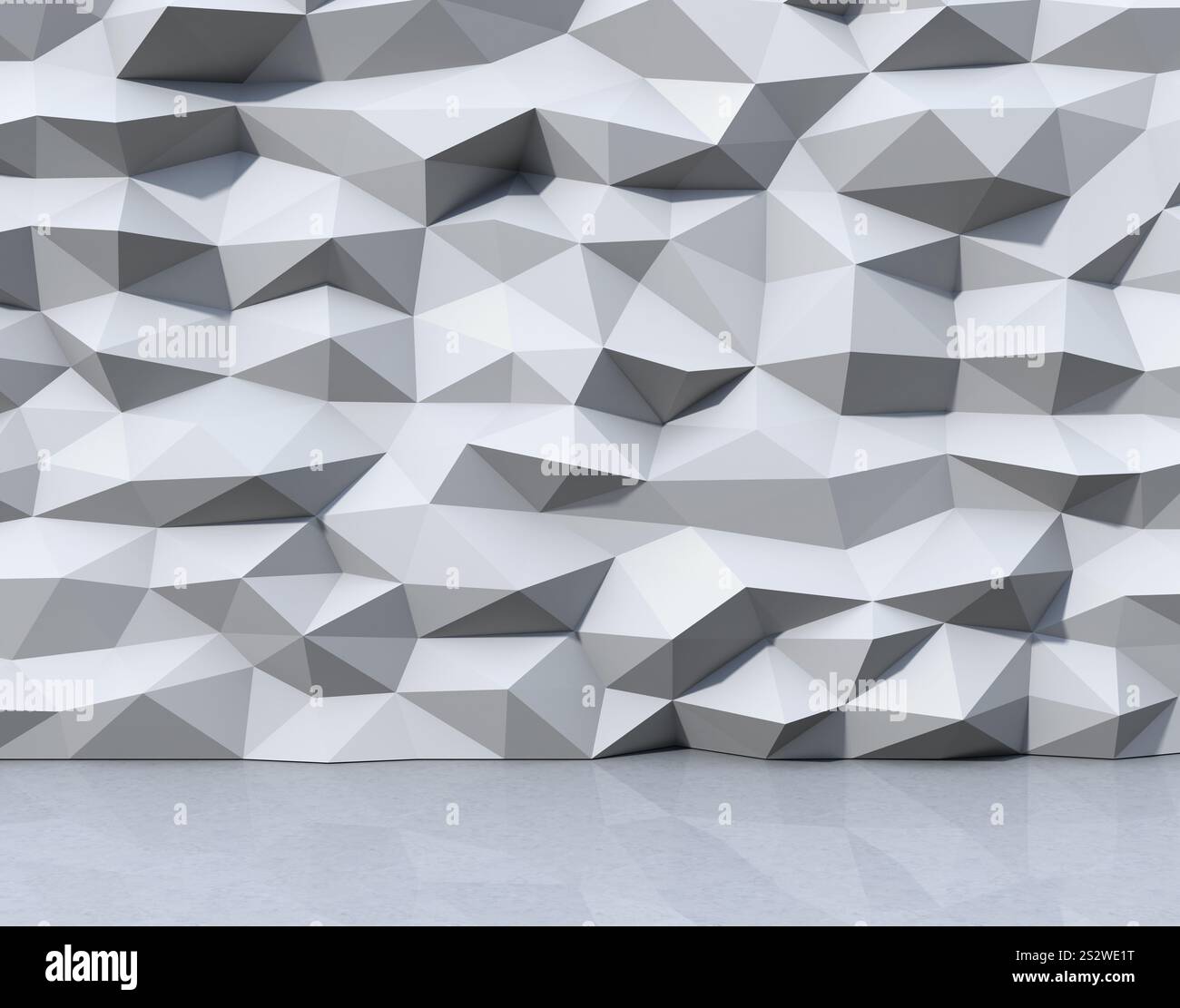 Abstract white polygon background graphic Stock Photo - Alamy