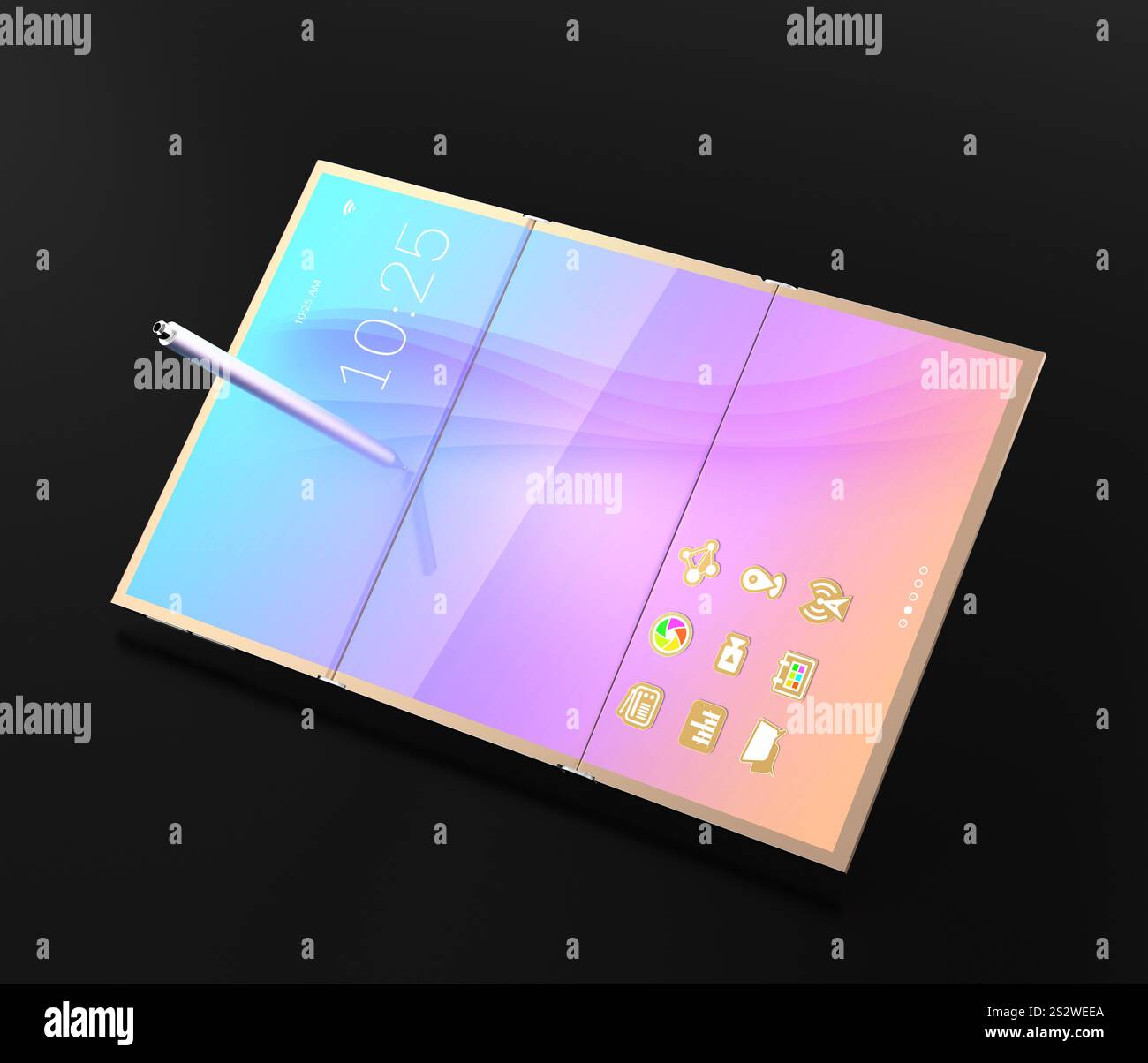 Foldable smartphone tablet pen hi-res stock photography and images - Alamy