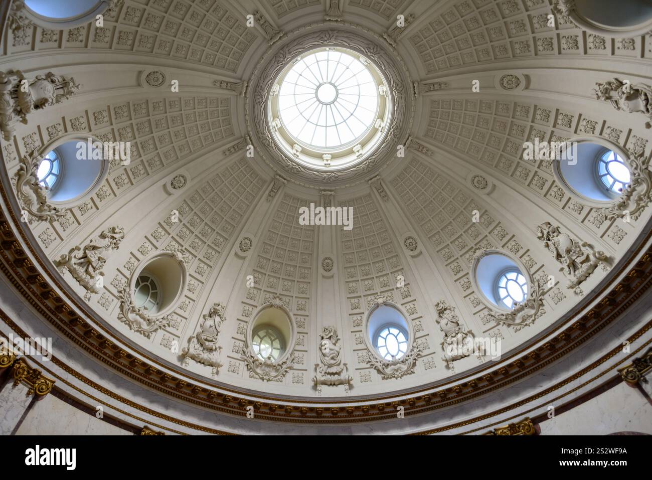Interior of Bode Museum, mixed art collection of sculptures, paintings ...