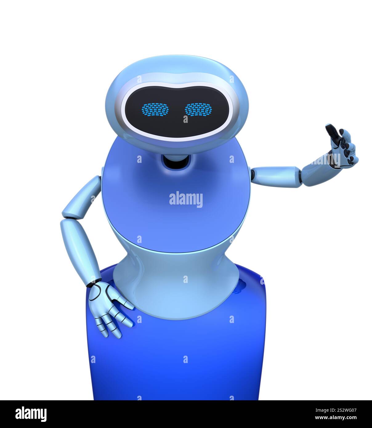 Humanoid robot bowing Stock Photo - Alamy