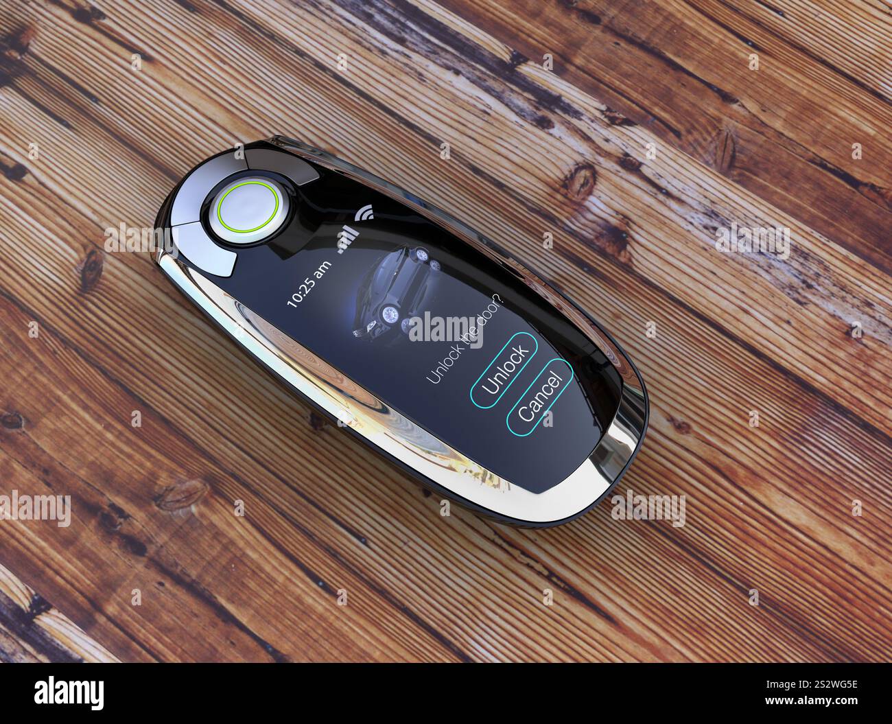 Smart entry key on driver's seat Stock Photo - Alamy