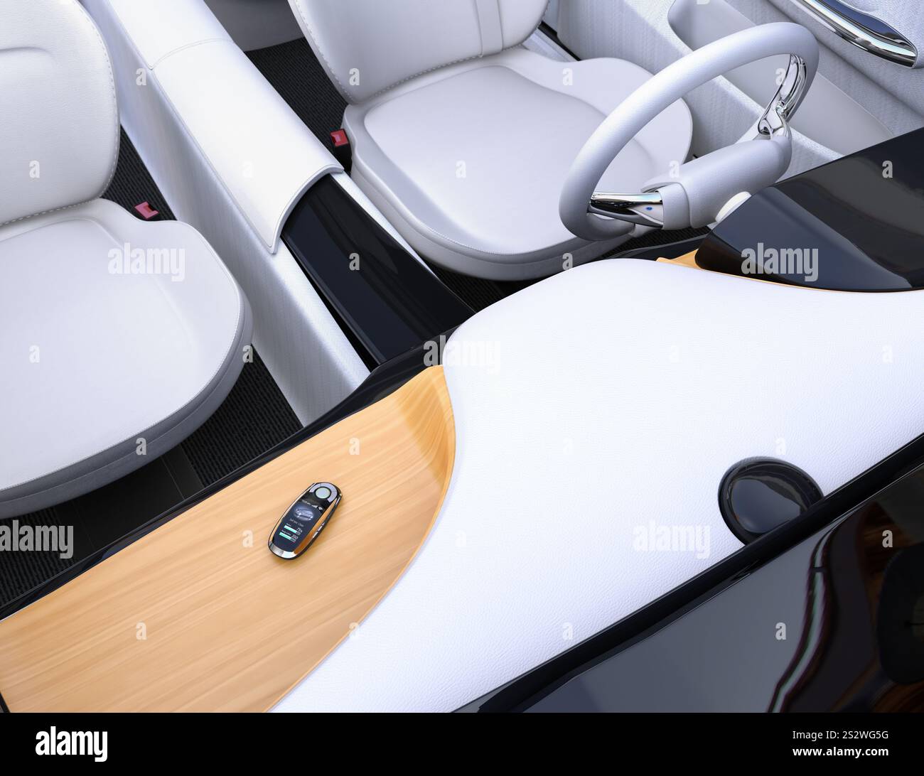Smart entry key on driver's seat Stock Photo - Alamy