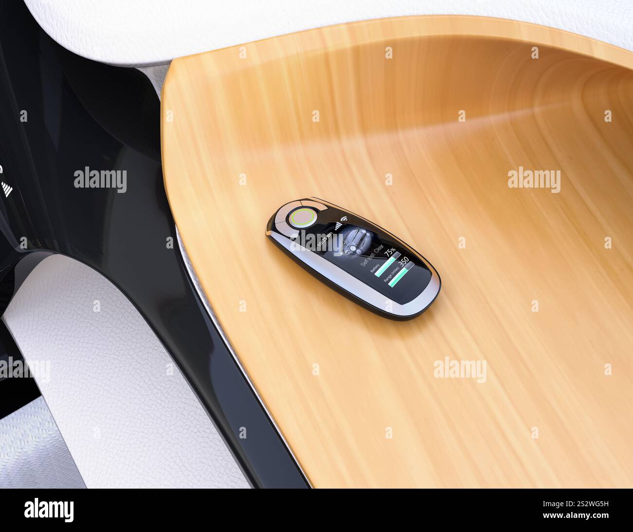Smart entry key on driver's seat Stock Photo - Alamy