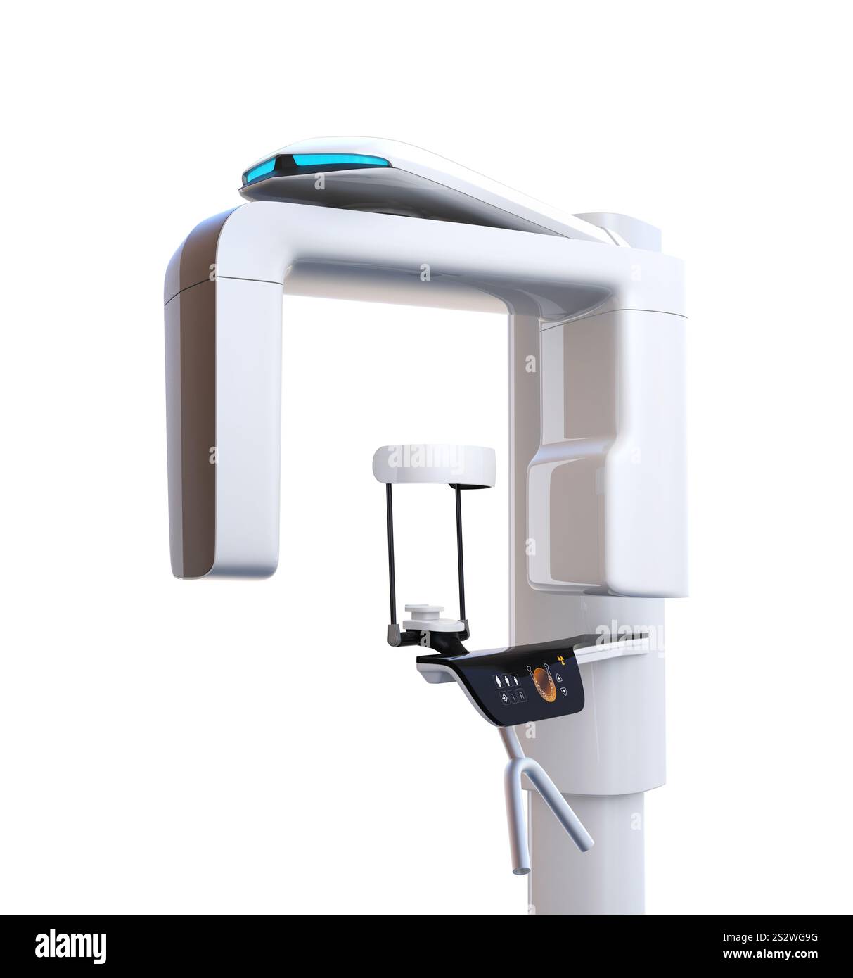 Image of a dental panorama/CT combined radiography unit with face-to ...