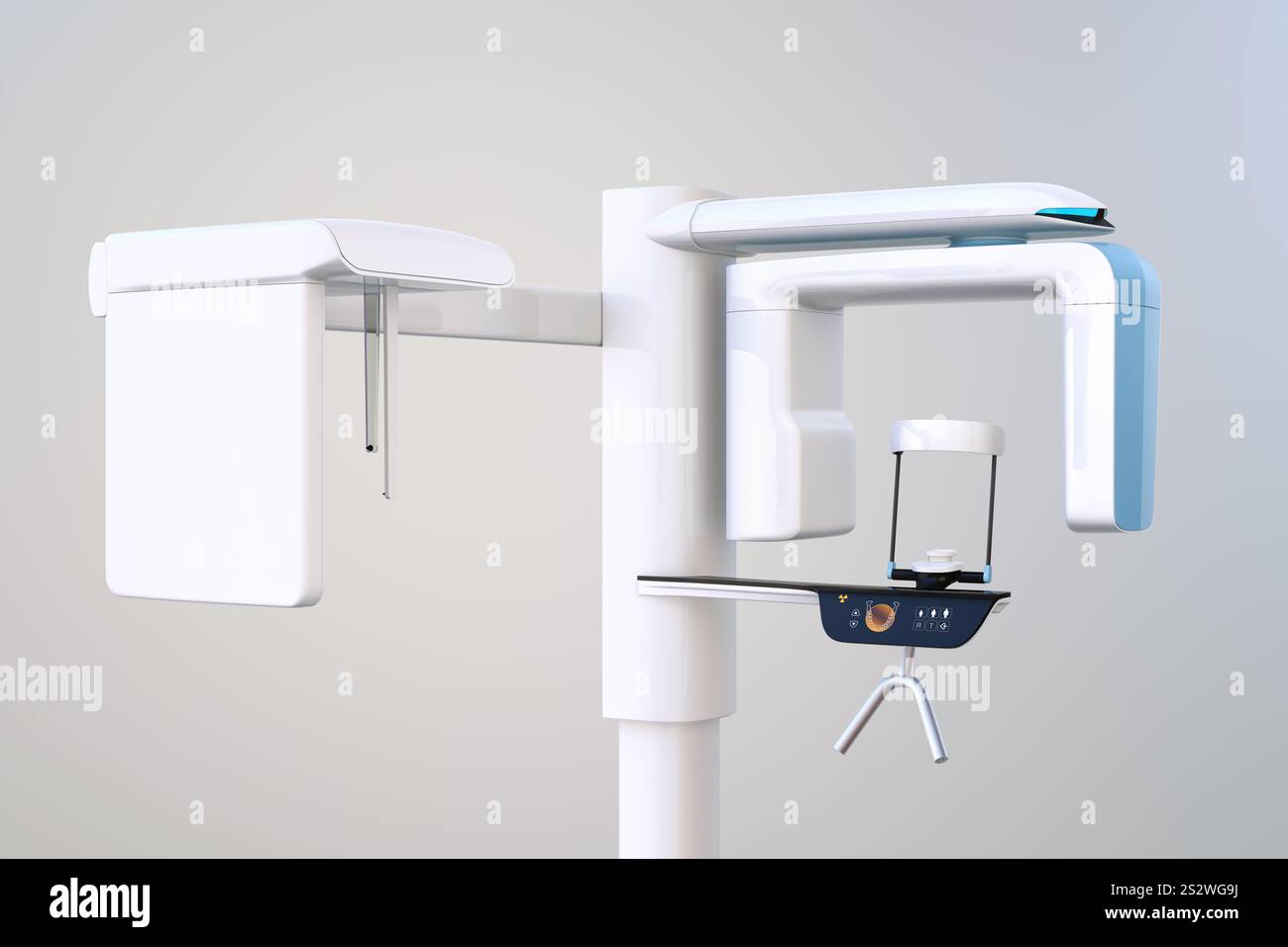 Image of a combined dental panoramic and CT radiography unit with ...