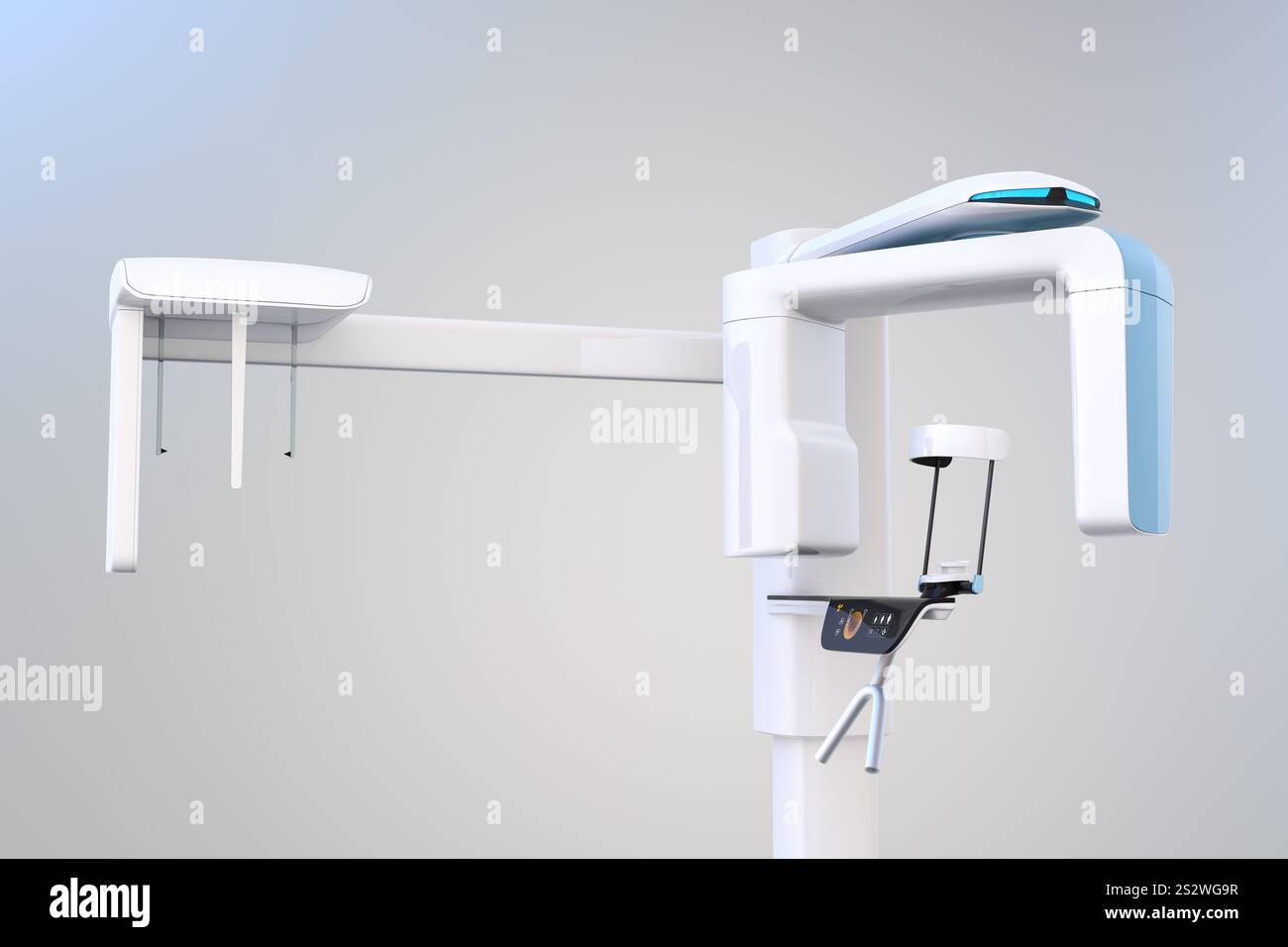 Image of a combined dental panoramic and CT radiography unit with ...