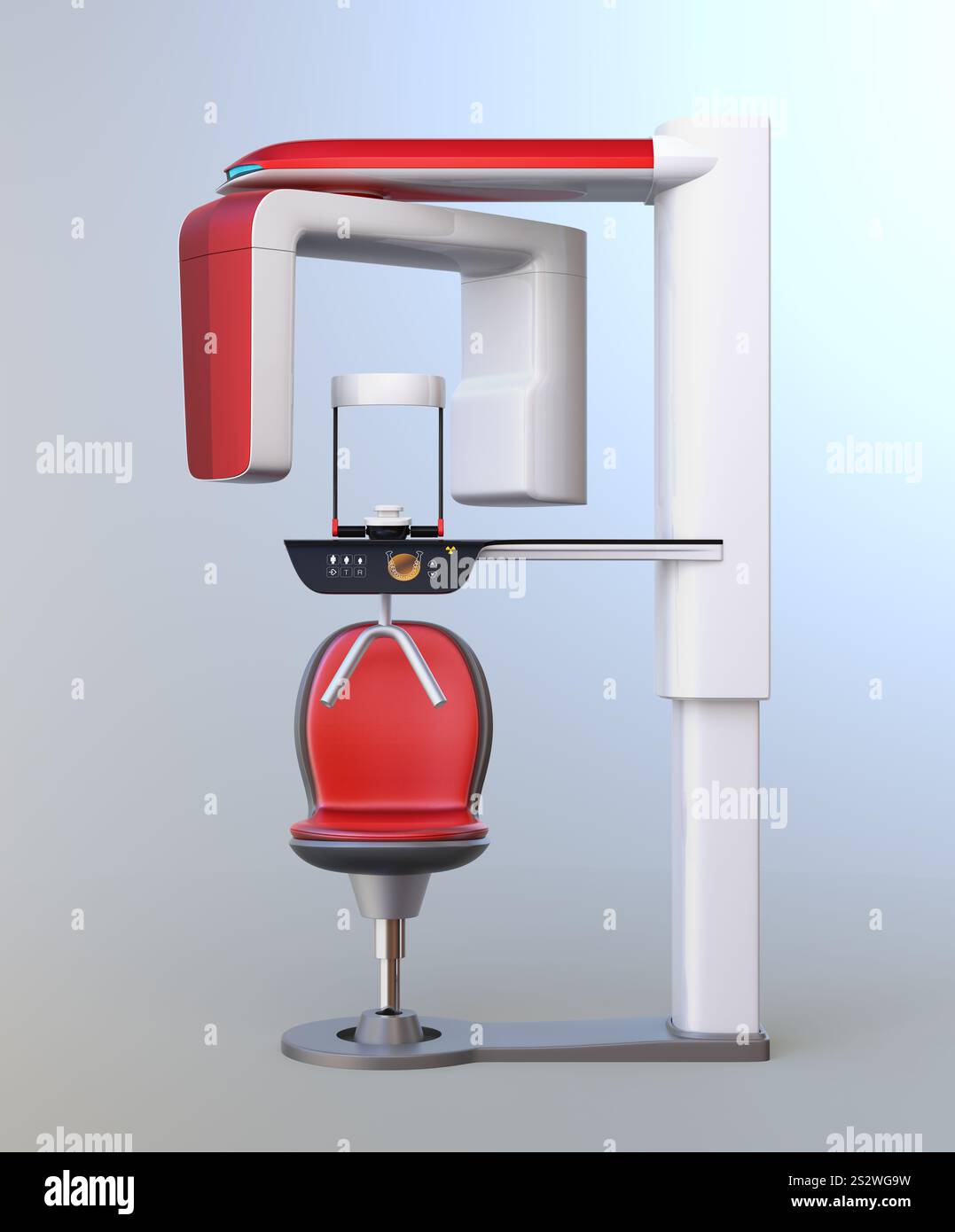 Image of a seated dental panoramic/CT combined radiography unit ...