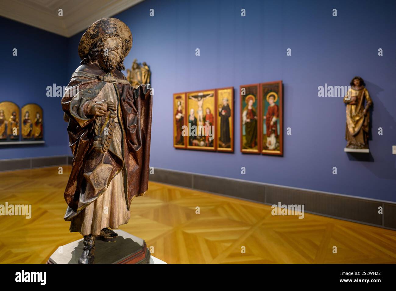 Permanent exhibition of Bode Museum, mixed art collection of sculptures ...