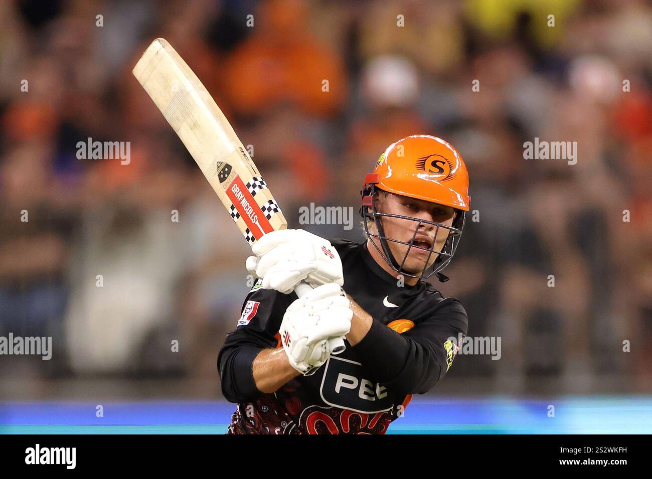 Perth, Australia. 03rd Jan, 2025. Cooper Connolly of the Scorchers ...
