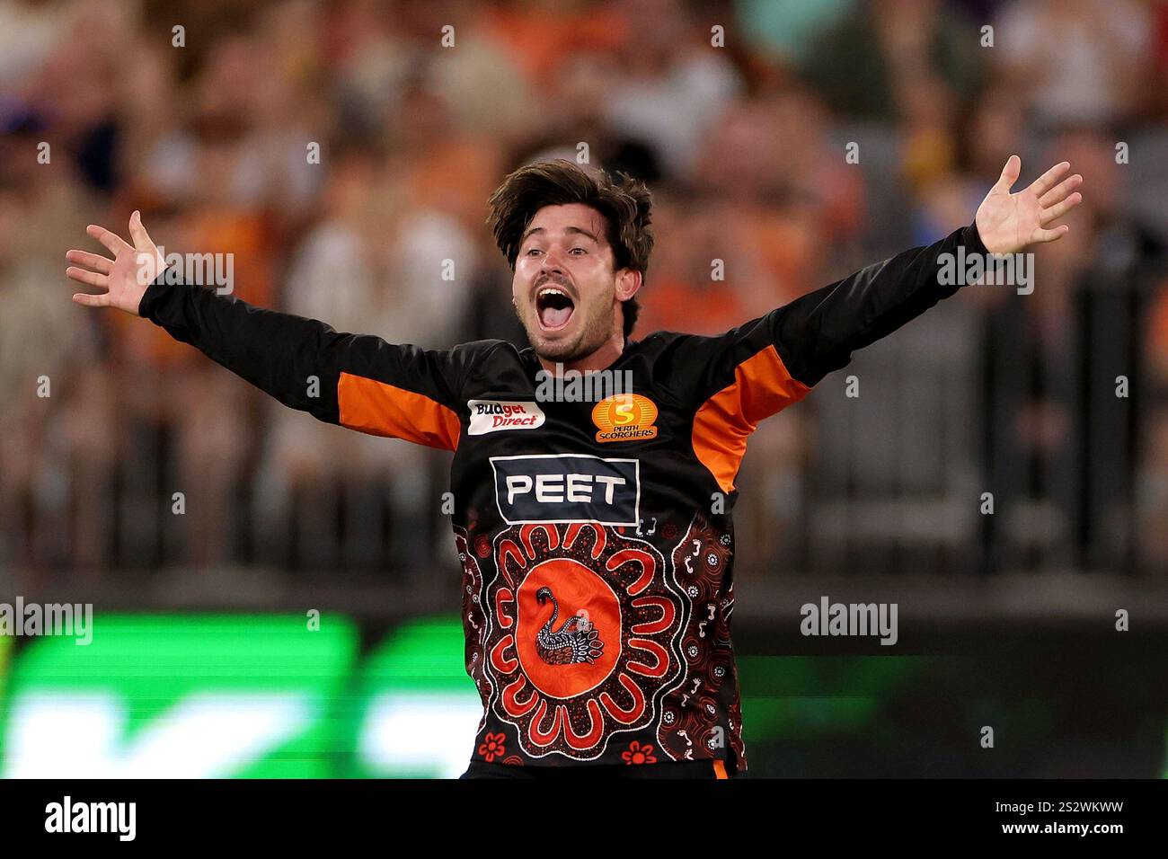 Perth, Australia. 03rd Jan, 2025. Matthew Spoors of the Scorchers ...