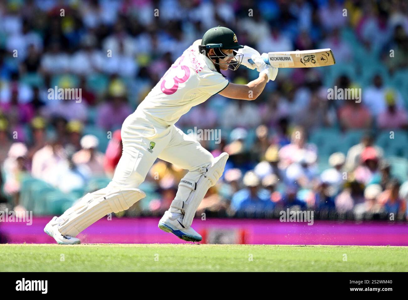 Marnus Labushagne of Australia plays a shot during Day 2 of the Fifth ...