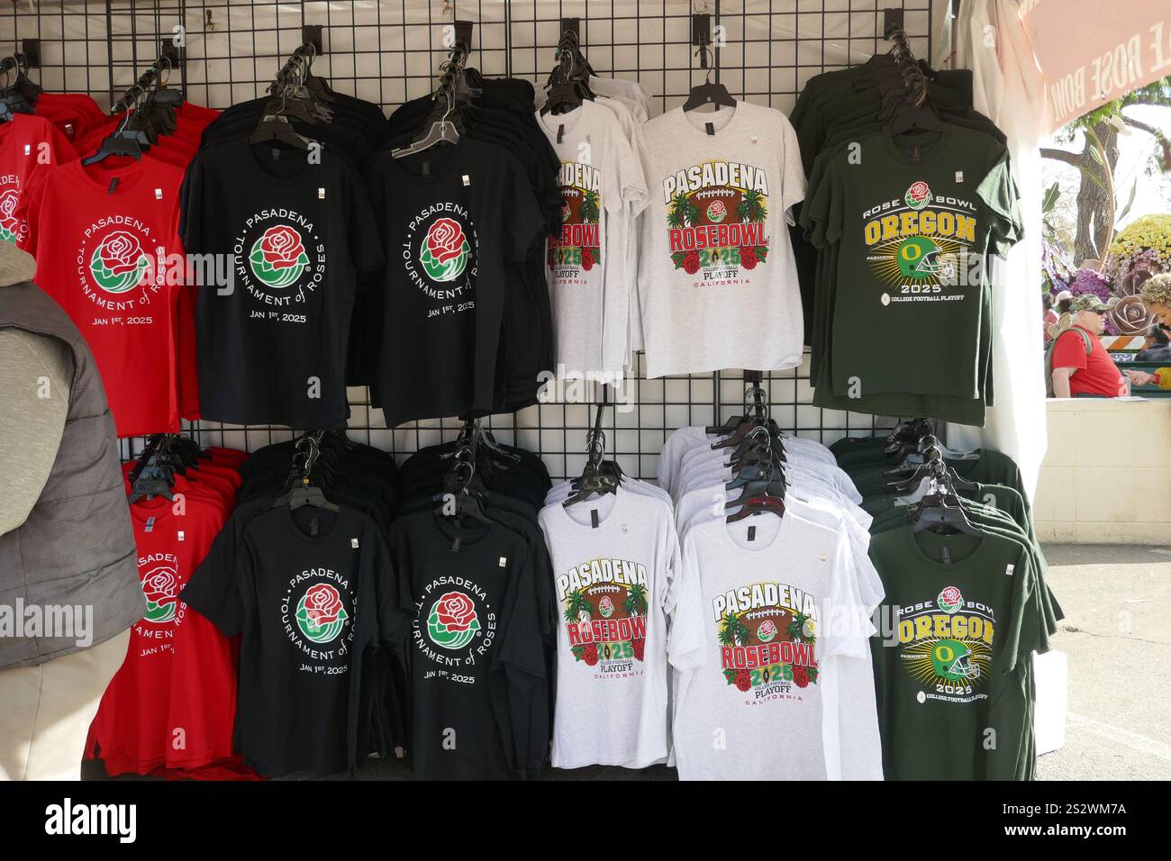 Pasadena, California, USA 3rd January 2025 at 2025 Shirts/Merch at Floatfest Rose Parade Float ...