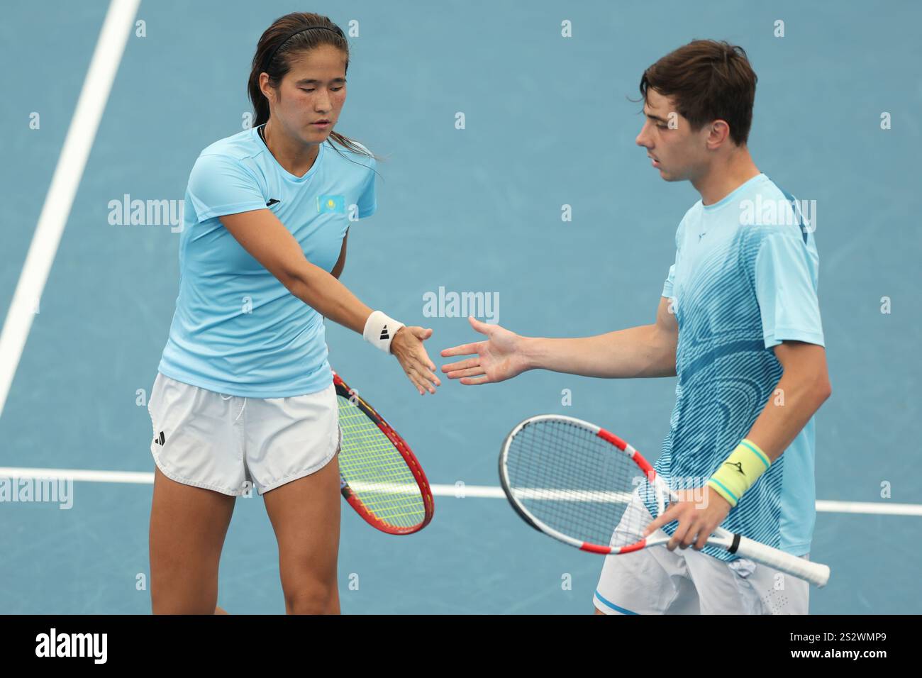 Sydney, Australia. 04th Jan, 2025. Zhibek Kulambayeva of Team ...