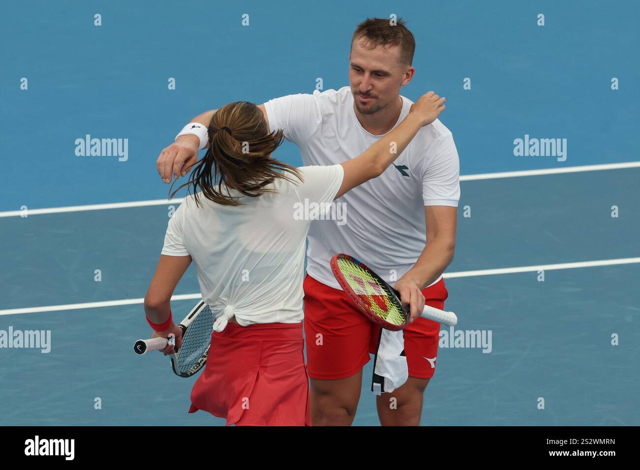 Maja Chwalinska of Team Poland and Jan Zielinski of Team Poland ...