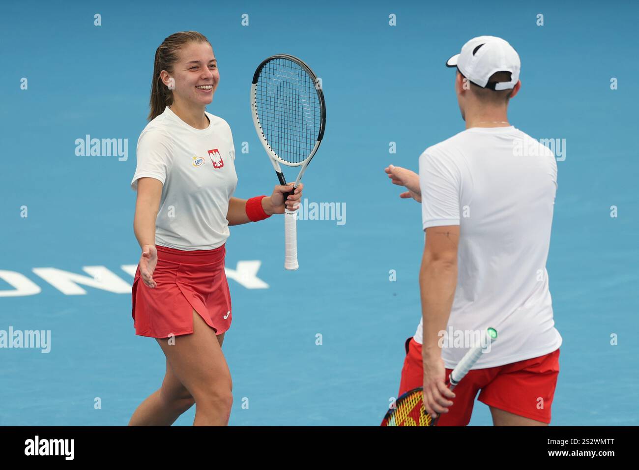 Maja Chwalinska of Team Poland and Jan Zielinski of Team Poland ...