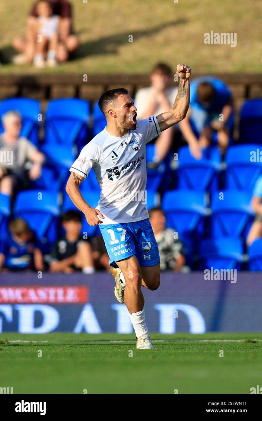 Newcastle, Australia. 04th Jan, 2025. Anthony Caceres of Sydney FC ...