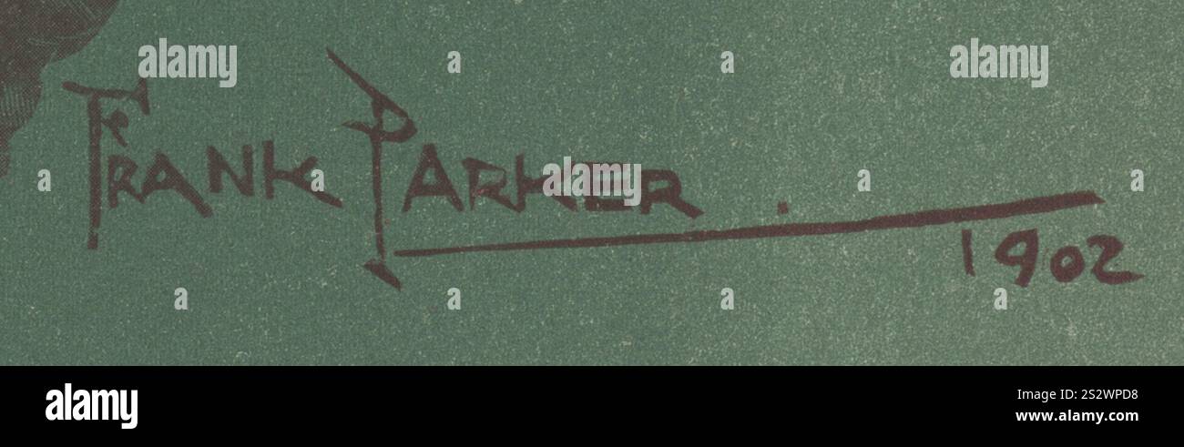 Frank Parker signature 1902 Stock Photo - Alamy
