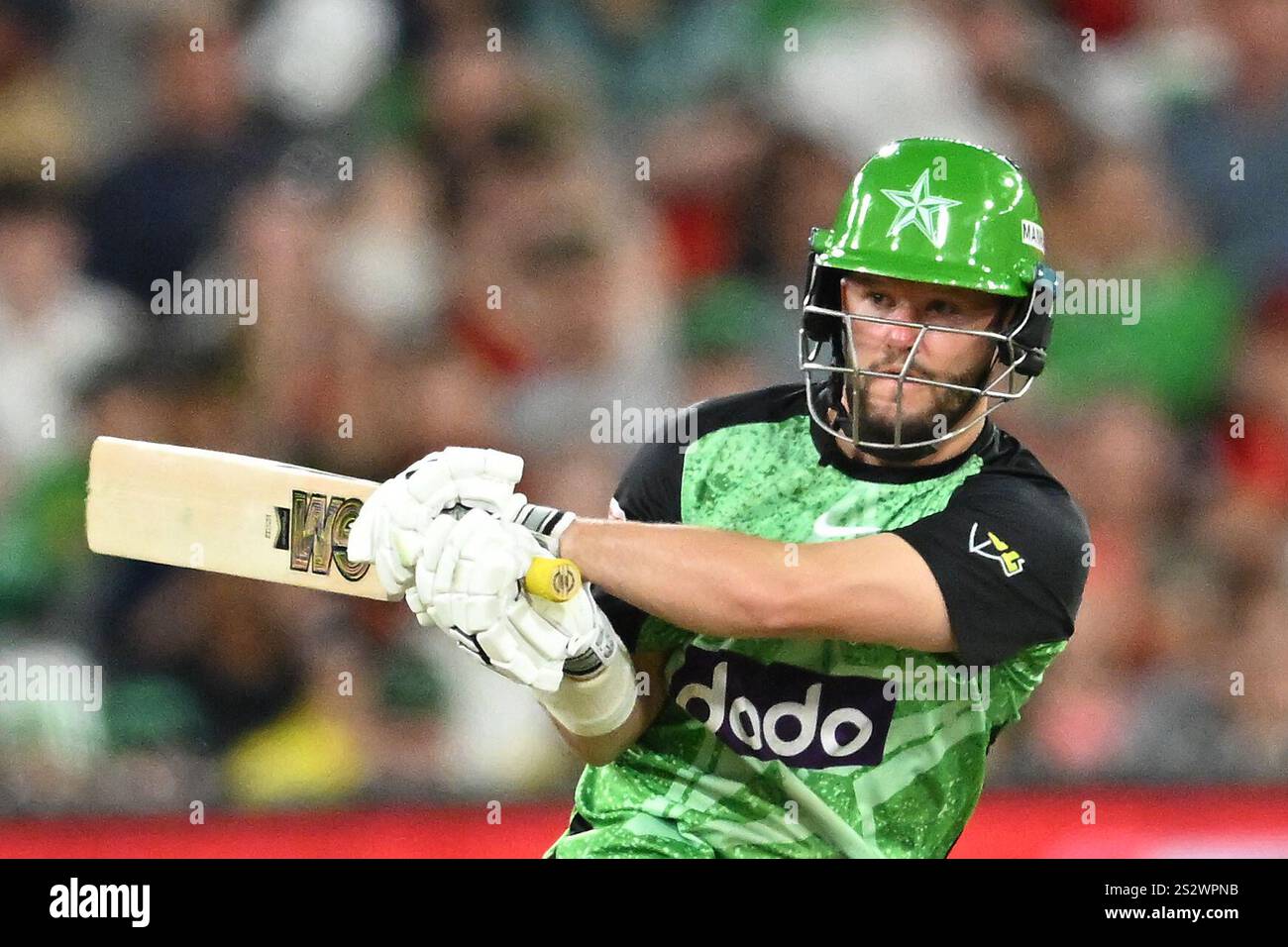 Melbourne, Australia. 04th Jan, 2025. Ben Duckett of the Stars plays a ...