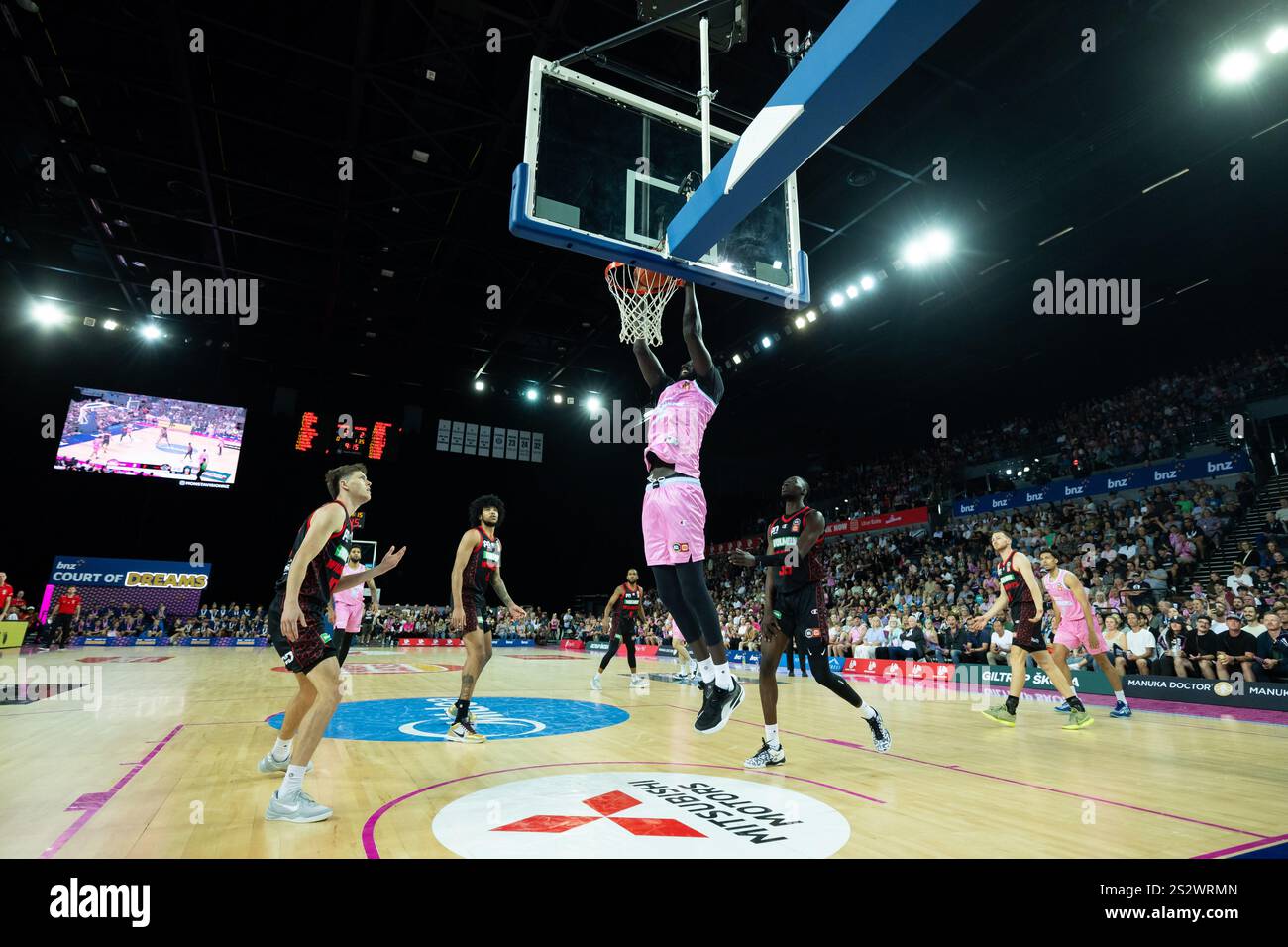 NZ Breakers Tacko Fall in action during the NBL Round 15, NZ Breakers v ...