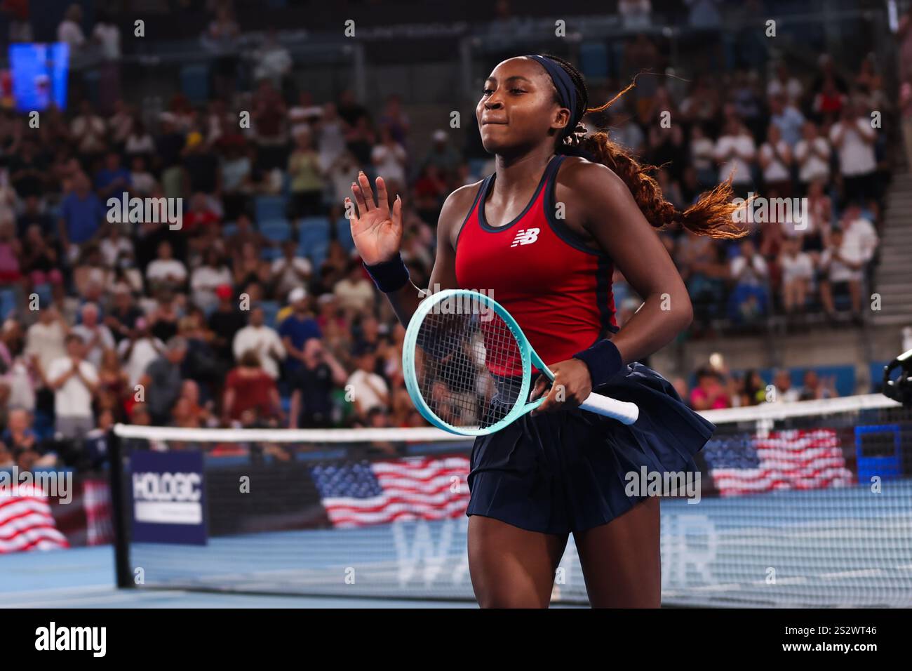 Coco Gauff of Team USA celebrates victory in the women's singles finals ...