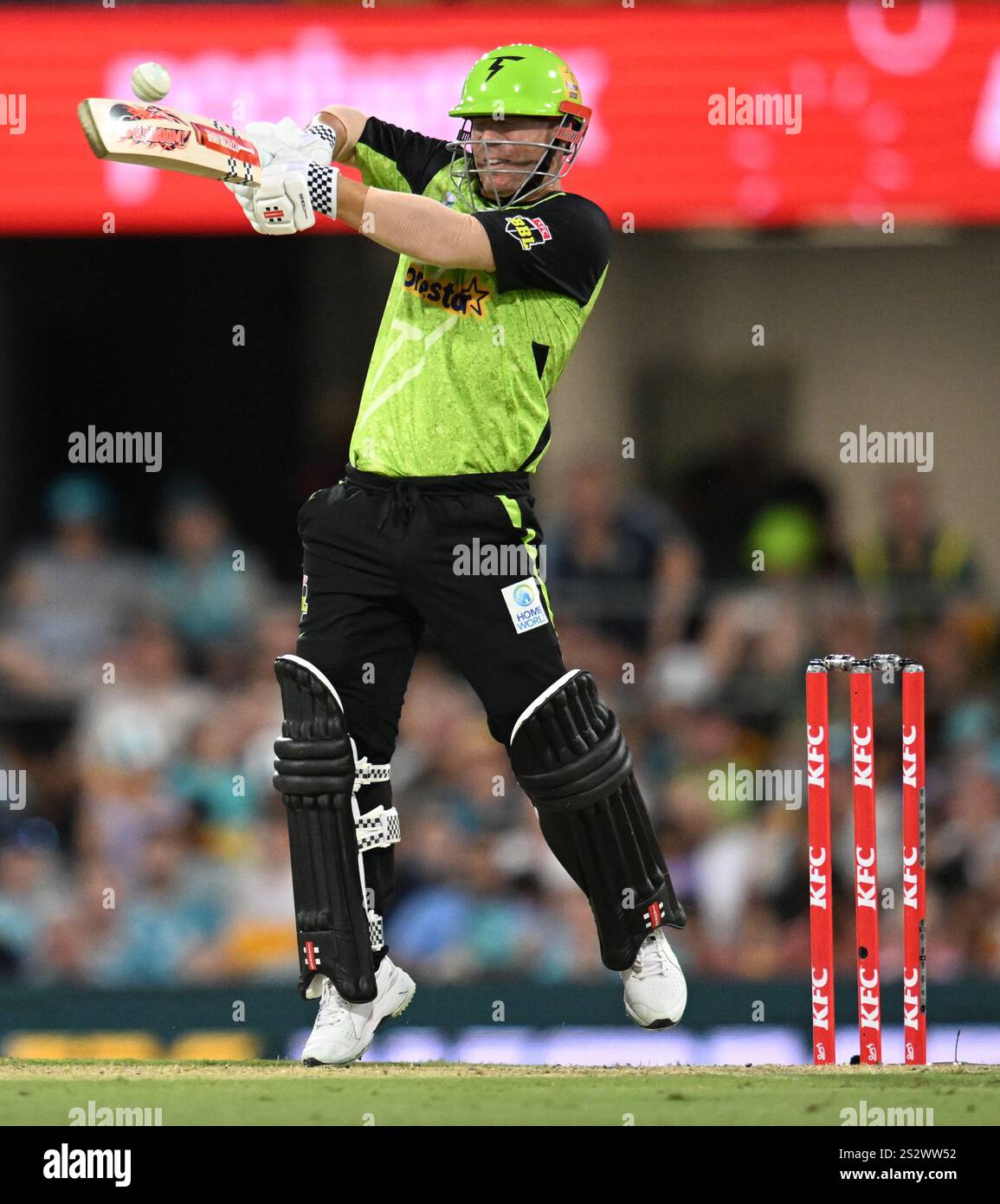 Brisbane, Australia. 06th Jan, 2025. David Warner of the Thunder in ...