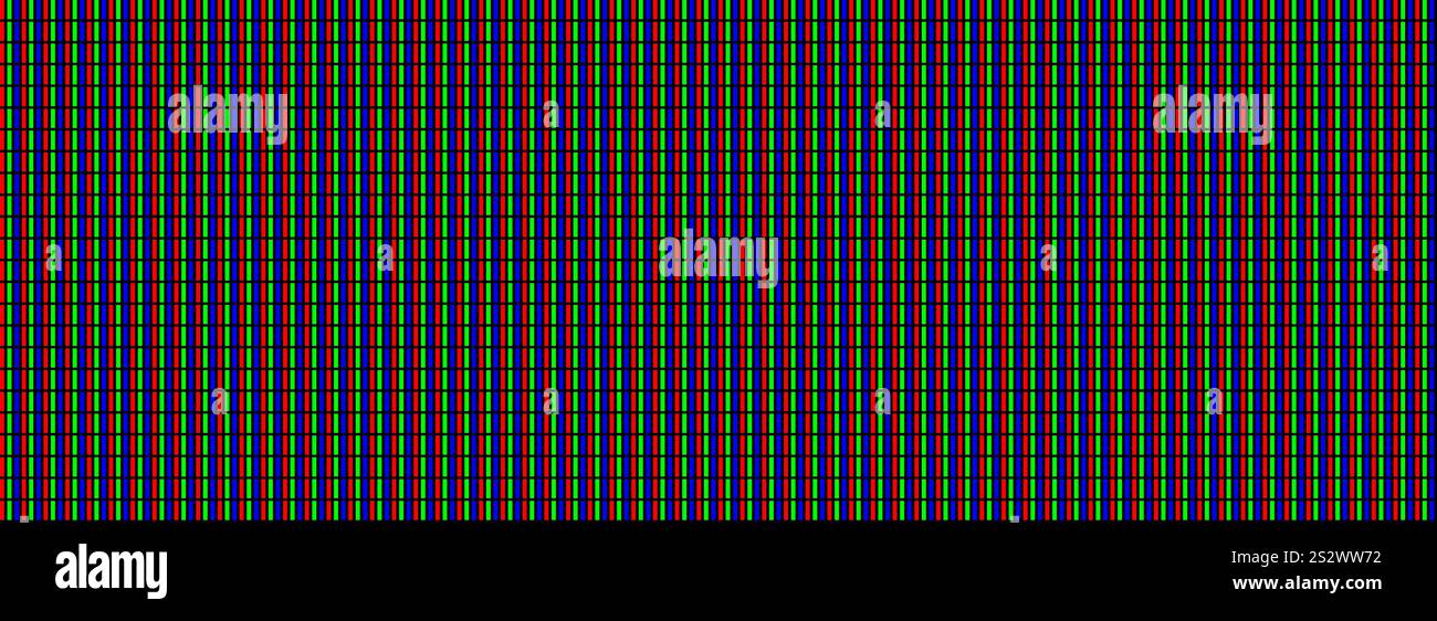 Seamless RGB pixel pattern. Repeating crt screen background. LCD ...