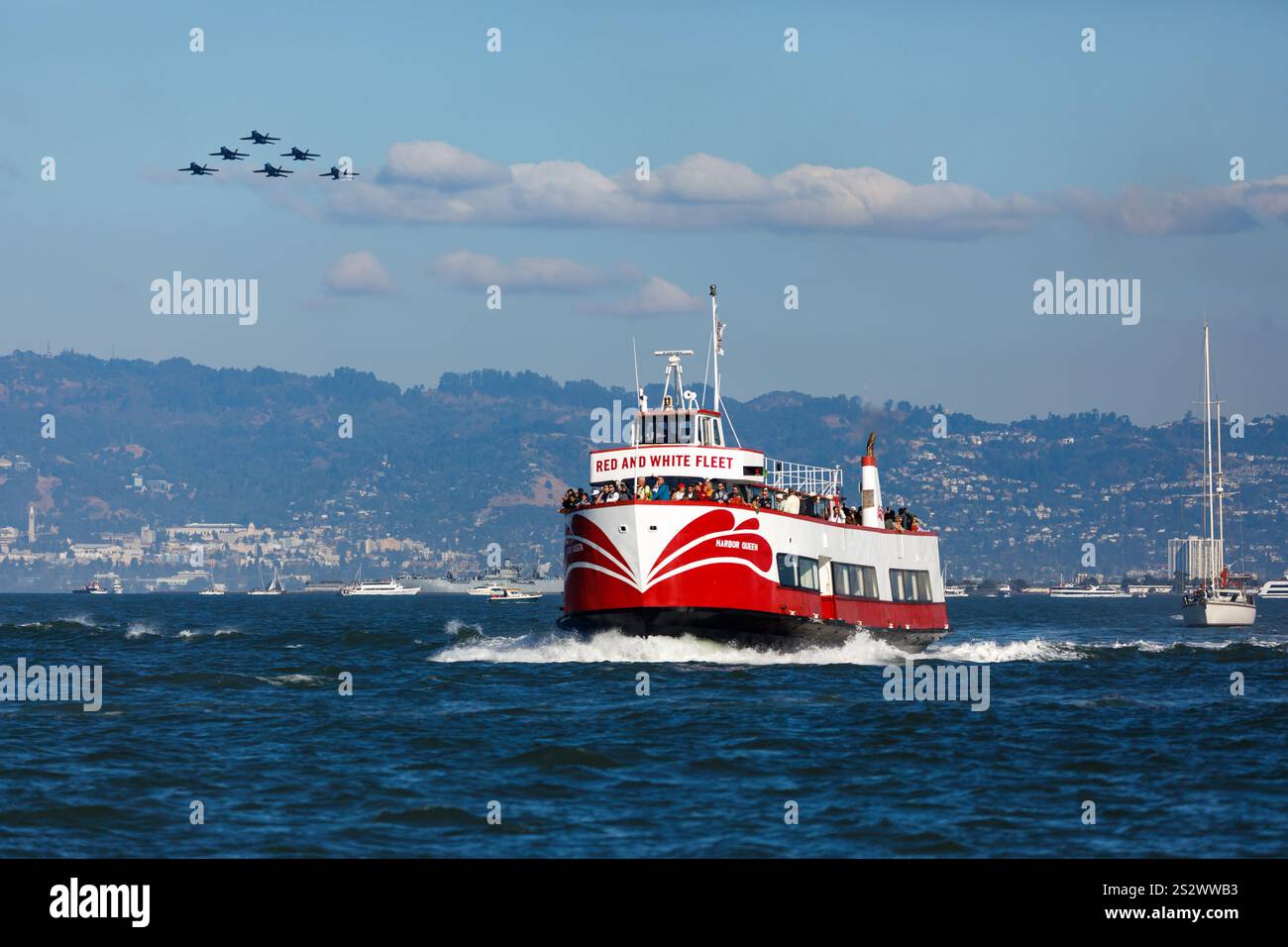 San Francisco, USA - October 14, 2024: Fleetweek airshow Blue Angels ...