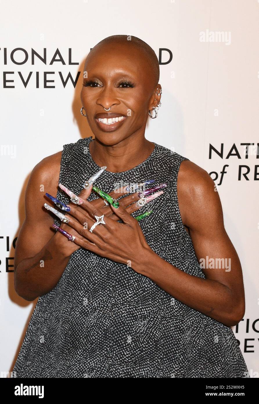 New York, NY, USA. 7th Jan, 2025. Cynthia Erivo at the 2025 National ...