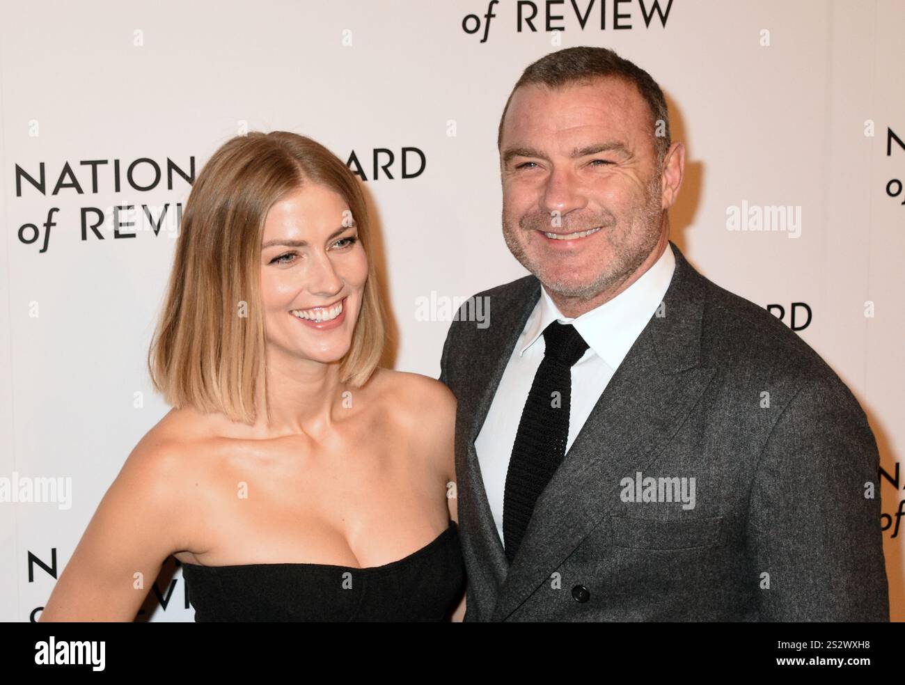 New York, NY, USA. 7th Jan, 2025. Taylor Neisen and Liev Schreiber at ...